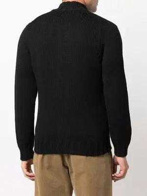 DELL'OGLIO Knitted Zip-up Jumper