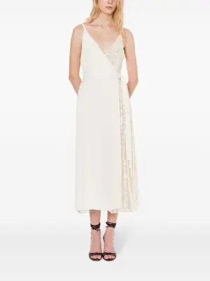 Philosophy Di Lorenzo Serafini Sequin-embellished Wrap Dress