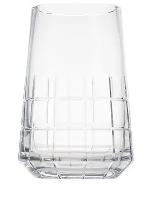 Christofle Small Graphik Crystal Vase - White