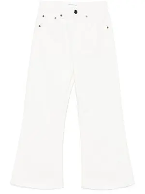 Victoria Beckham Logo Patch Jeans