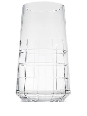 Christofle Medium Graphik Crystal Vase - White