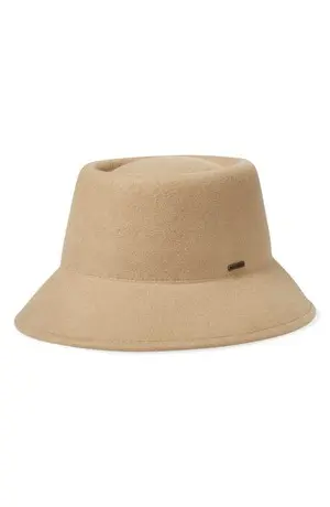 Brixton Elle Wool Felt Bucket Hat - Sand