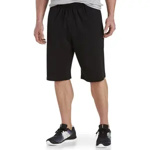 HARBOR BAY BY DXL Big & Tall Pull-on Knit Shorts - Black