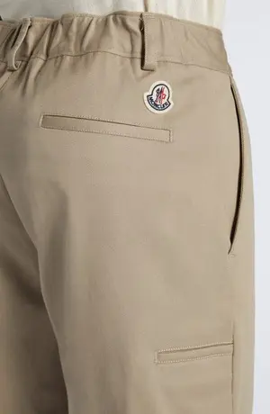 Moncler Cotton Stretch Twill Trousers