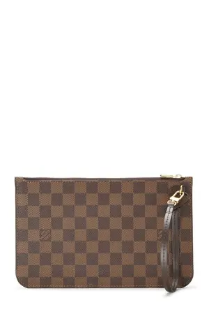 LOUIS VUITTON Damier Ebene Neverfull Pouch - Brown