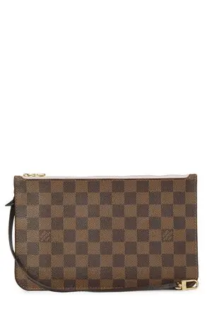 LOUIS VUITTON Damier Ebene Neverfull Pouch - Brown