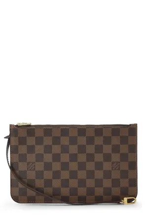 LOUIS VUITTON Damier Ebene Neverfull Pouch - Brown
