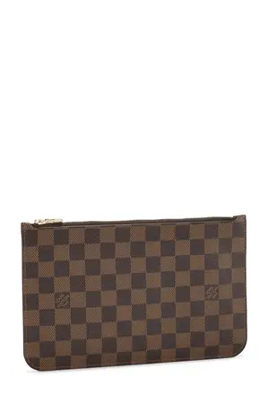 LOUIS VUITTON Damier Ebene Neverfull Pouch - Brown
