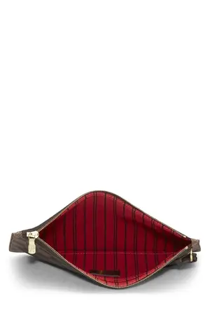 LOUIS VUITTON Damier Ebene Neverfull Pouch - Brown