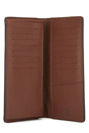 LOUIS VUITTON Monogram Canvas Brazza Wallet - Brown
