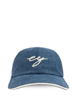 Eleventy Denim Cap - Blue