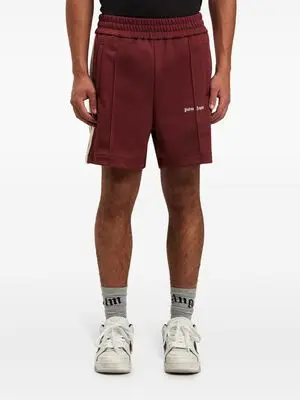 Palm Angels Logo Track Shorts - Red