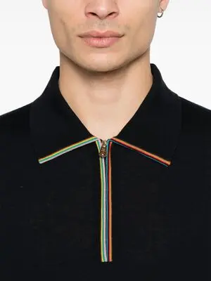 Paul Smith Artist Stripe Detailed Polo Shirt
