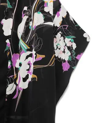 Carine Gilson Floral-print Silk Robe
