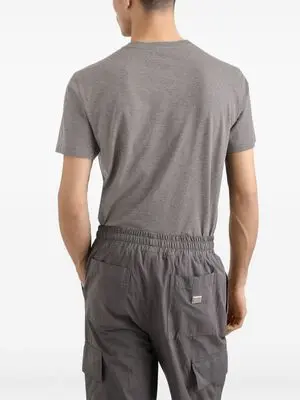 Dolce & Gabbana Logo-plaque Cotton T-shirt - Grey