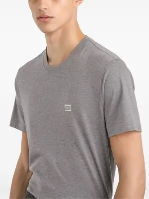 Dolce & Gabbana Logo-plaque Cotton T-shirt - Grey