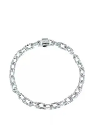 Mateo Sterling Lock Link Cable-link Bracelet - Silver