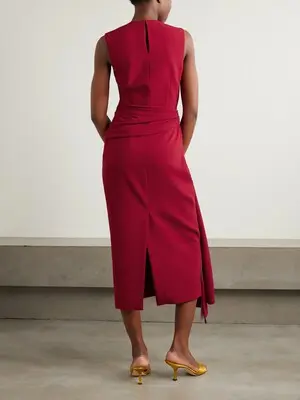 ROKSANDA Elham Draped Crepe Midi Dress