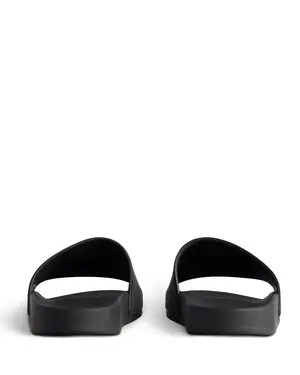 Balenciaga Rubber Slide Sandals - Noir Multi