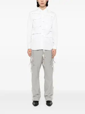 MIDORIKAWA Fringe-detailing Trousers