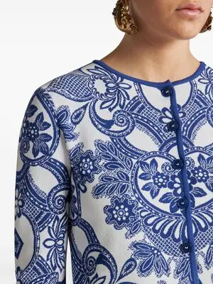 Etro Paisley-intarsia Cardigan