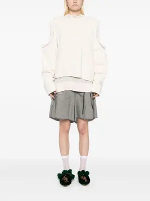 MIDORIKAWA Raw Edge Layered Sweatshirt