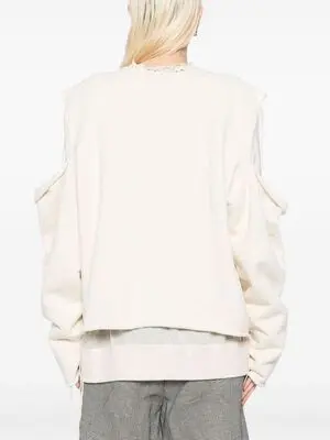 MIDORIKAWA Raw Edge Layered Sweatshirt