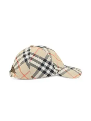 Burberry Checked Baseball Cap