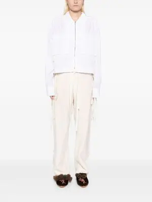 MIDORIKAWA Raw-edge Trousers