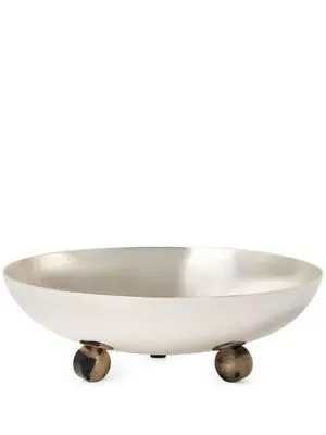 Brunello Cucinelli Silver-plated Steel Bowl - Grey