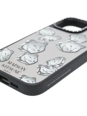 Maison Kitsuné X Casetify Mirror Iphone 16 Pro Max Case - Silver
