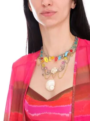 AMIR SLAMA Appliqué-detail Chain Necklace