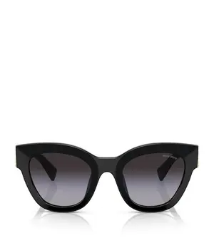 Miu Miu Acetate Mu01ys Sunglasses - Black