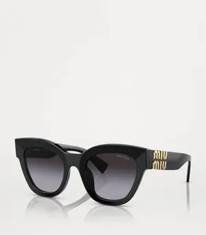 Miu Miu Acetate Mu01ys Sunglasses - Black