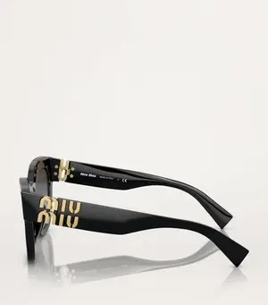 Miu Miu Acetate Mu01ys Sunglasses - Black
