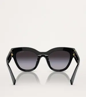 Miu Miu Acetate Mu01ys Sunglasses - Black