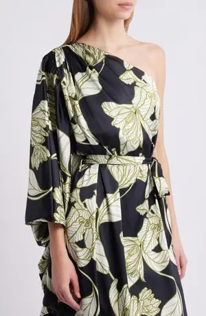 HUTCH One-shoulder Midi Dress