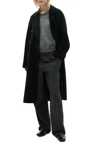 Mango Handmade Oversized Wool-blend Coat