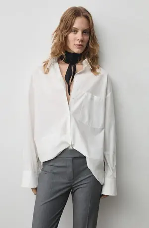 Mango Mid-rise Flare Trousers