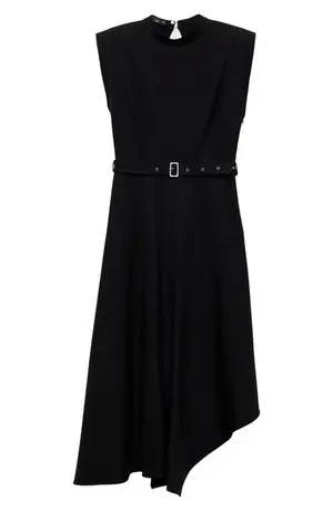 Mango Belted Asymmetric Sheath Dress