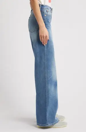 RE/DONE Comfort Stretch Mid-rise Wide-leg Jeans