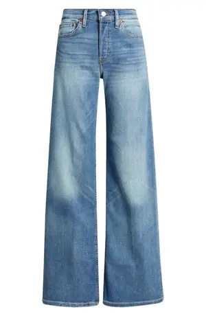 RE/DONE Comfort Stretch Mid-rise Wide-leg Jeans