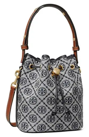 Tory Burch T Monogram Jacquard Bucket Bag