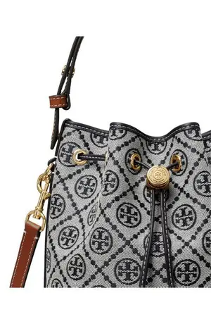 Tory Burch T Monogram Jacquard Bucket Bag