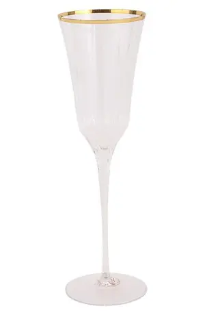 VIETRI Natalia Champagne Glass - Gold
