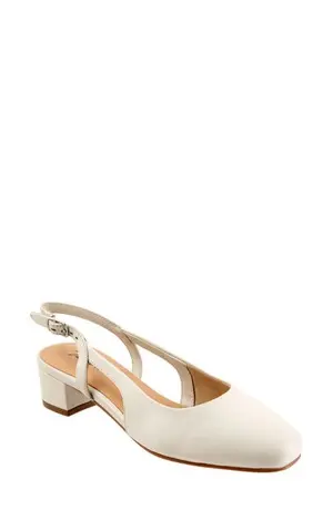 Trotters Dottie Slingback Pump - Ivory