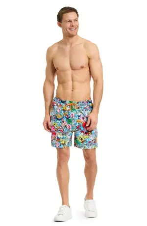Opposuits Printed Stretch Swim Trunks - Miscellaneous