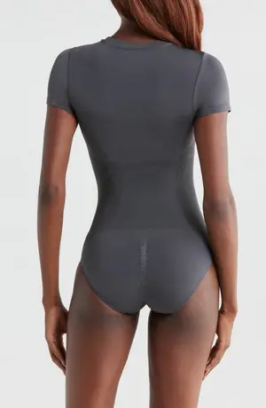 PINSY Butter Sculpt Short Sleeve Bodysuit - Grey