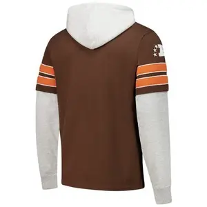 '47 Cleveland S Throwback Double Header Blitz Cornerback Pullover Hoodie