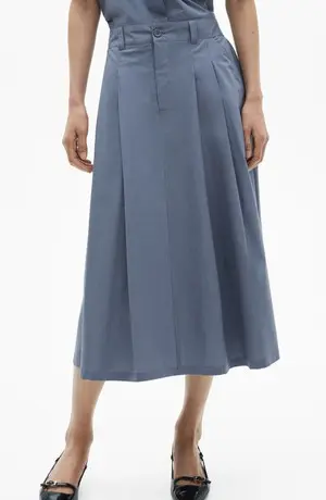 Mango Pleated Midi Skirt